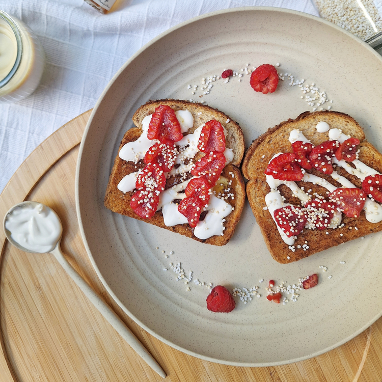 A Symphony of Sweetness: Raspberry Bliss Toast – mygreendish