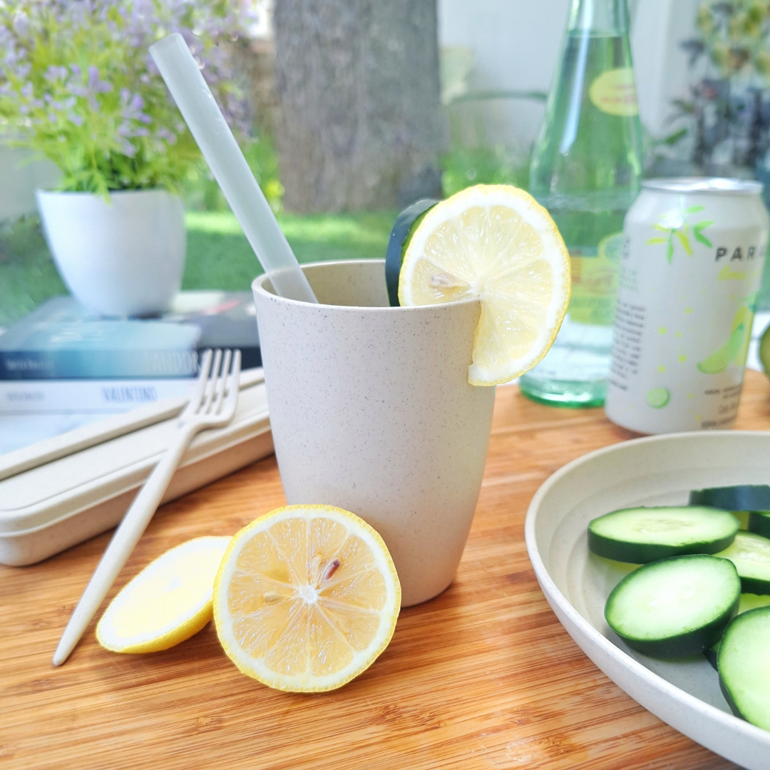 Sunny Citrus Splash: Lemon & Cucumber Refresher – mygreendish